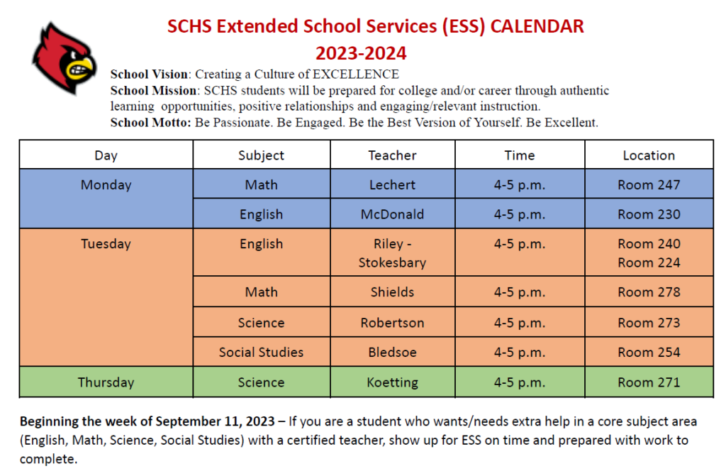 Counseling Department | SCHS Cards